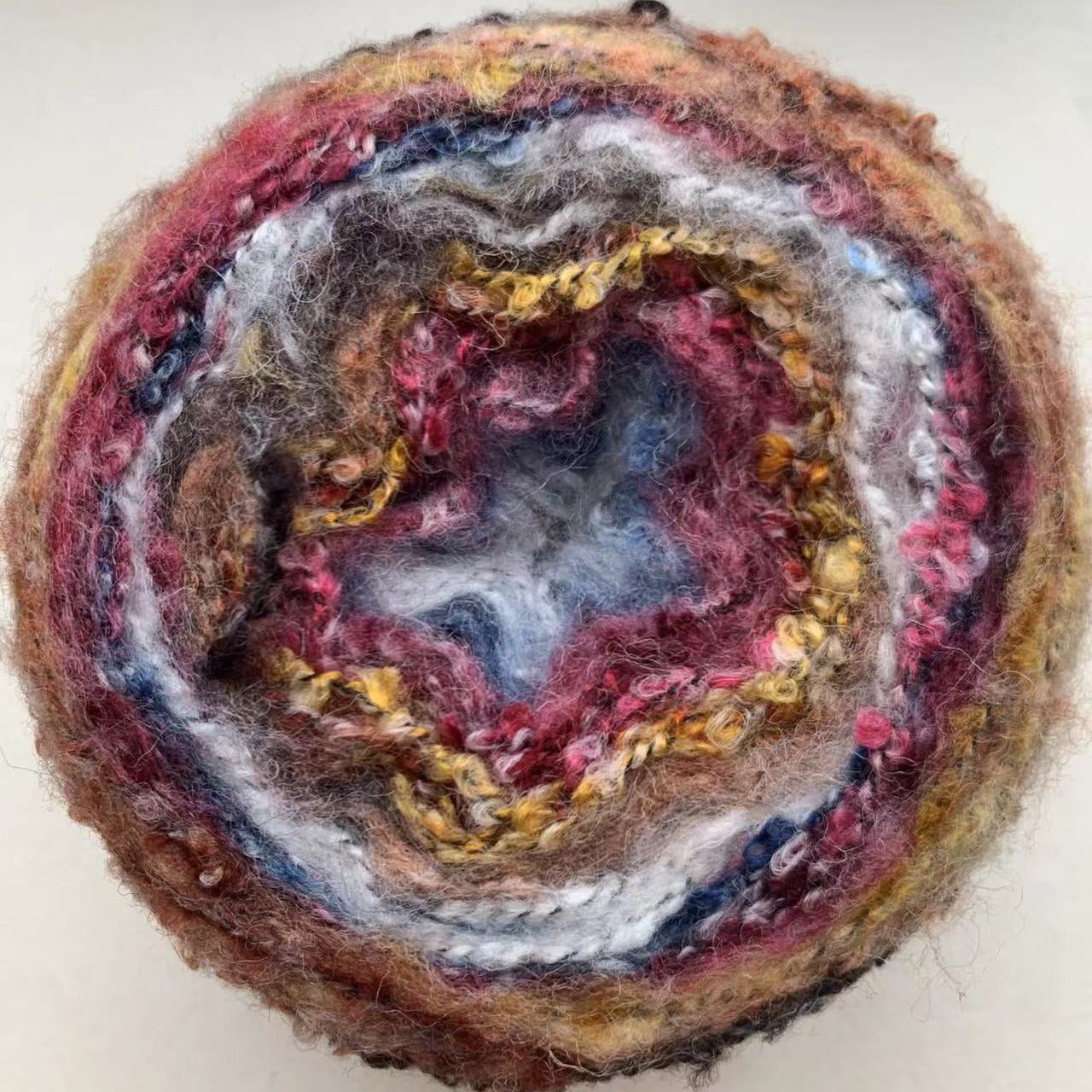 Nvzi-a Soft Plush Wool Acrylic Fancy Loop Yarn for Doll Hair Making ...