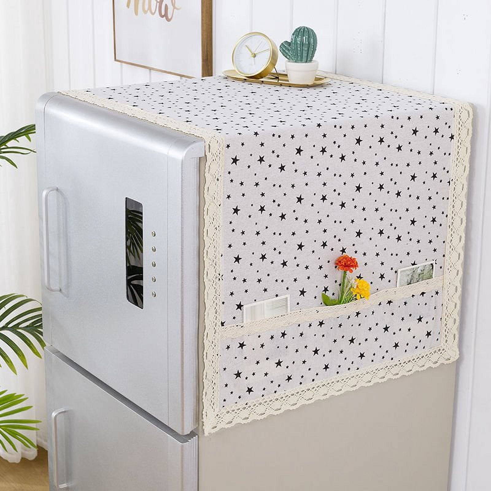 Nvzi -b 1 new product cotton linen fabric refrigerator cover cloth ...