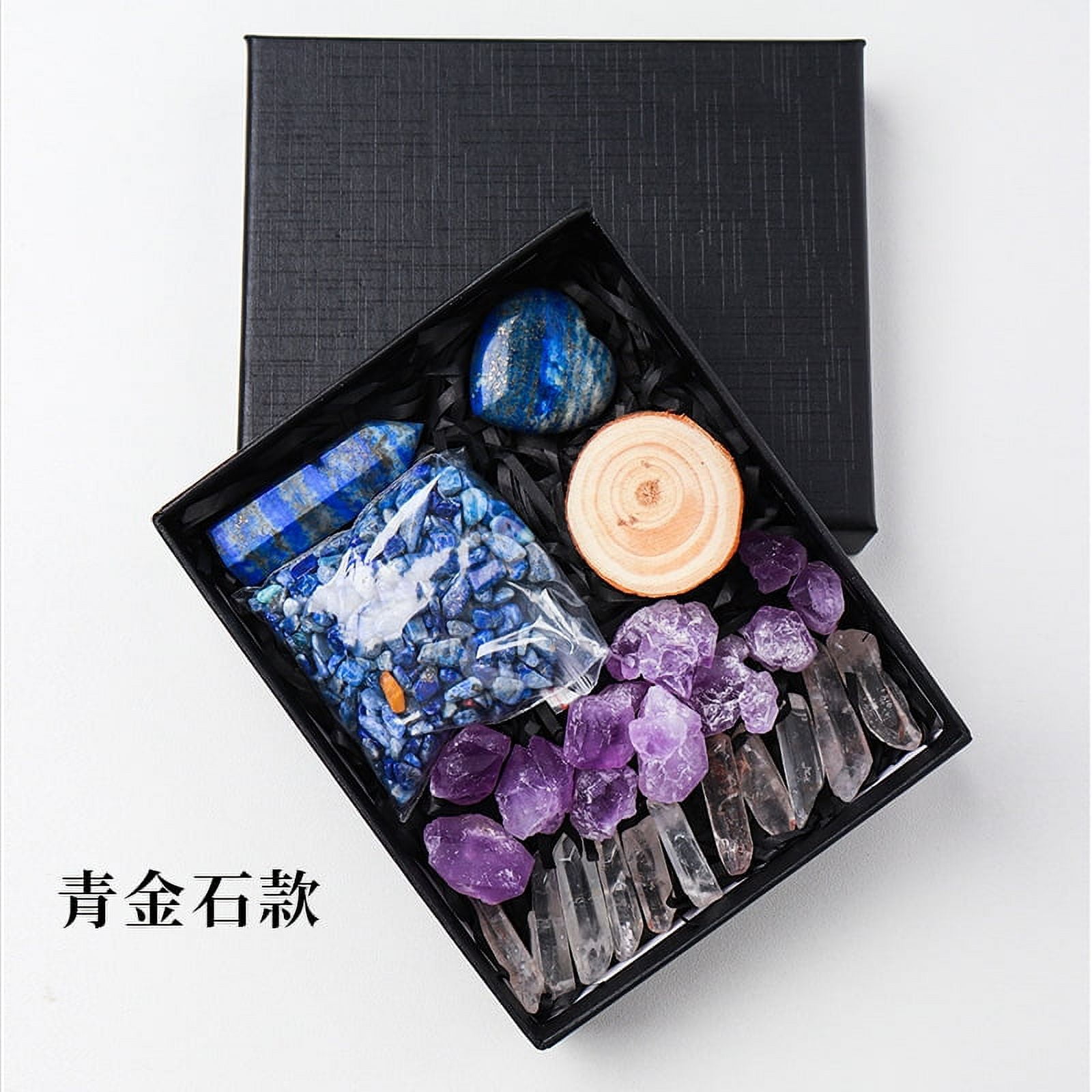 Nvzi -b 1 piece blue textured natural crystal raw stone crystal ...