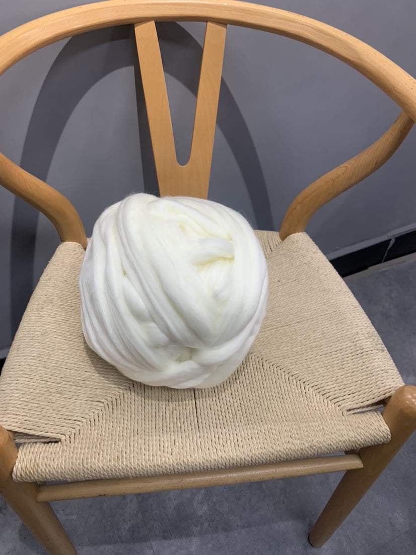 Nvzi -b 100g Wool Roving Yarn, Fiber Roving Wool Top, Wool Felting ...