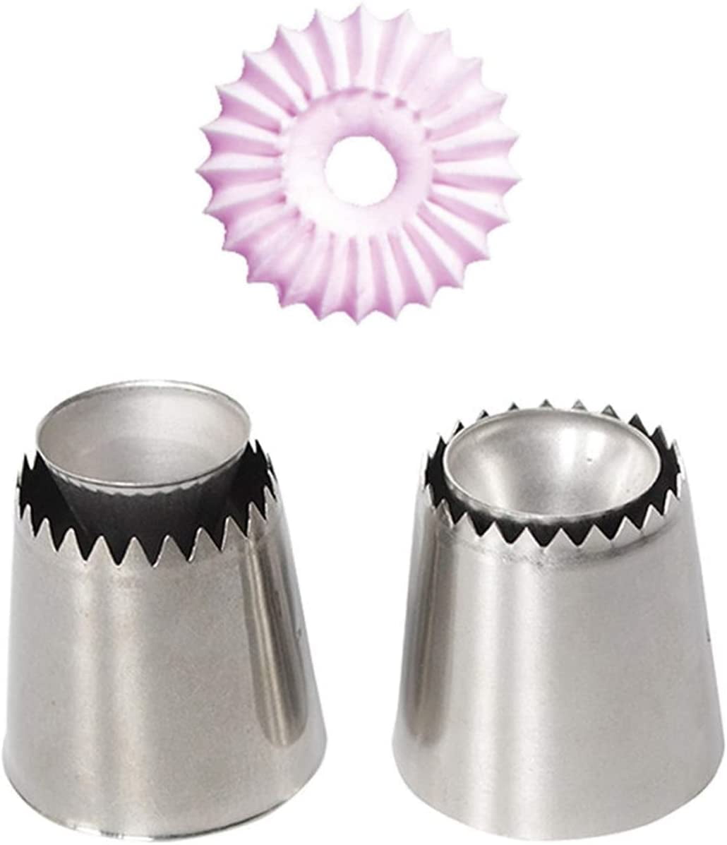 Nvzi -b 2 Pack Russian Piping Tips Set Sultan Tip Nozzle Baking Ring ...