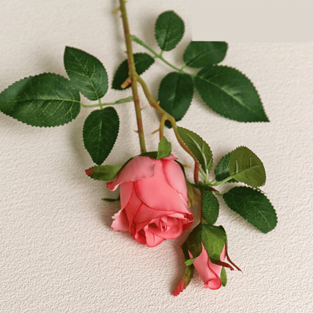 Nvzi -b 3pcs 2 headed Rose Artificial Flowers, Fake flowers, Flores ...