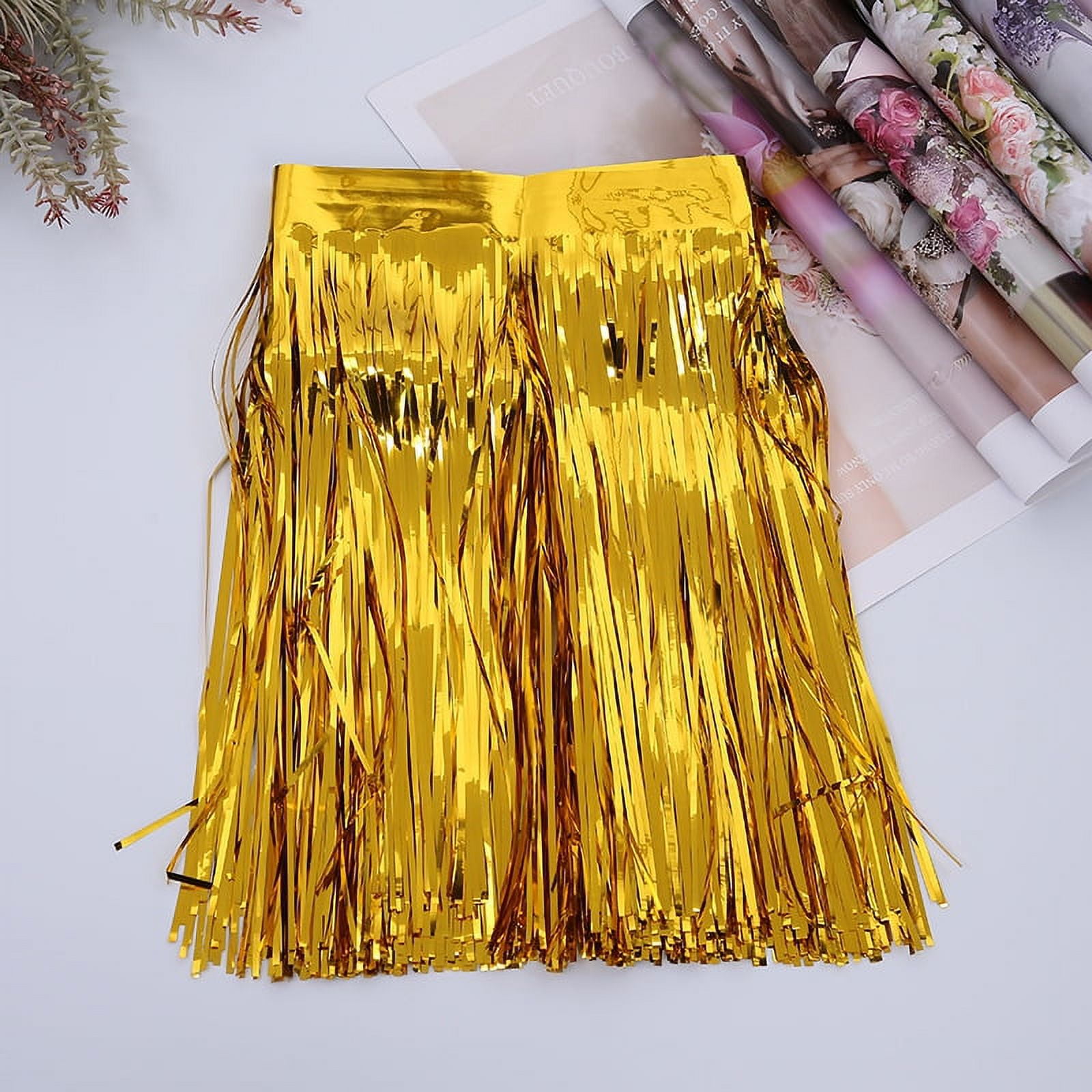 Nvzi -b 5 Pack Foil Fringe Banner Hanging Patry Decoration Backdrop for ...