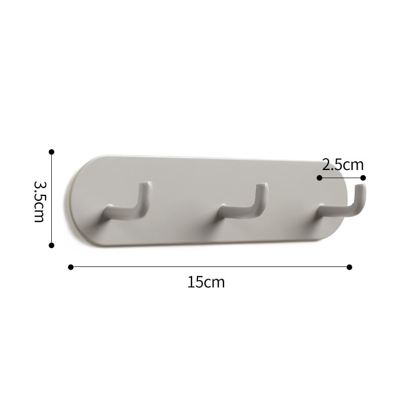 Nvzi -b 6-piece wrought iron adhesive hook, no need for punching ...