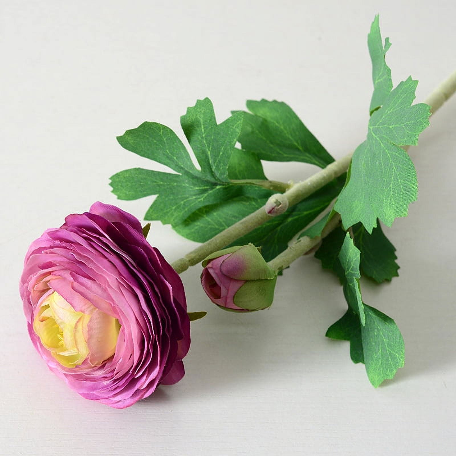 Nvzi -b Artificial Ranunculus Flowers with Real Touch Stem, Silk ...