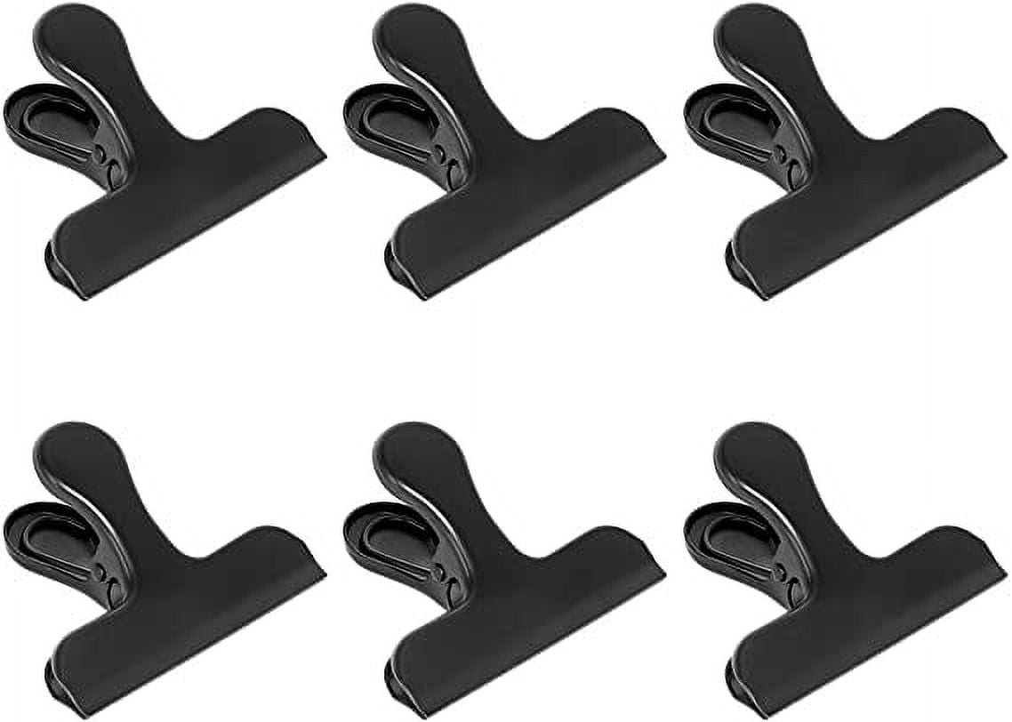 Nvzi -b Chip Bag Clips Large Black Stainless Steel Air Tight Bag Clip ...
