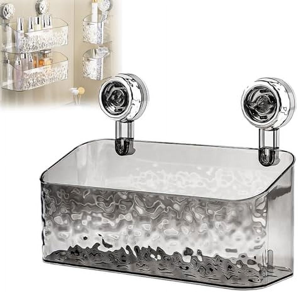 Nvzi -b Light Luxury Style Glacier Pattern Suction Cup Shelf, 2024 New ...