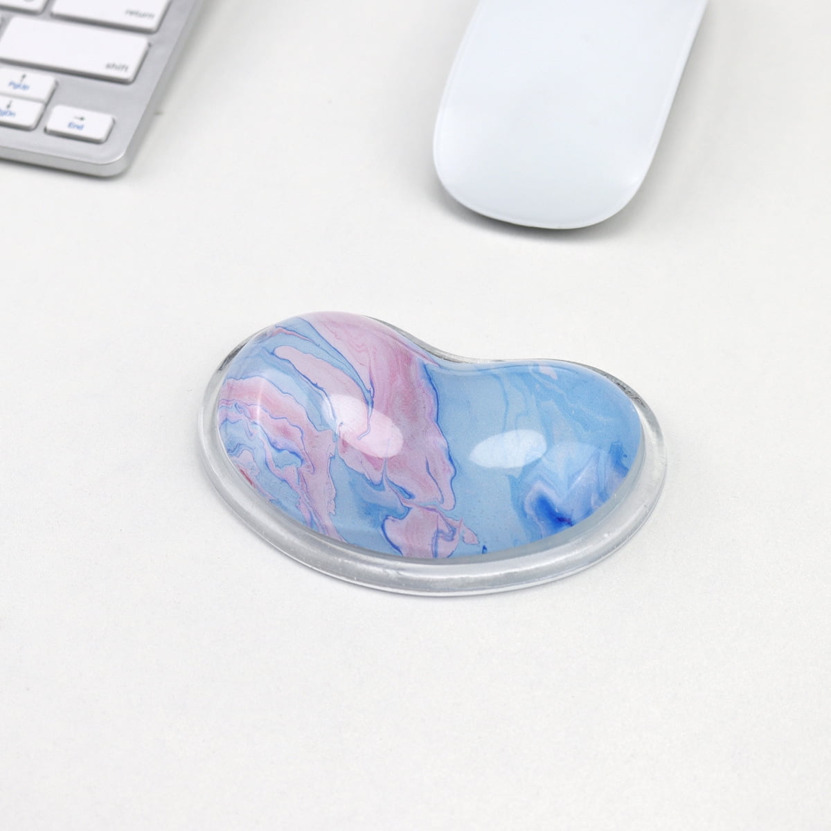 Nvzi -b Silicone Gel Wrist Rest Heart-Shaped Translucence Ergonomic ...