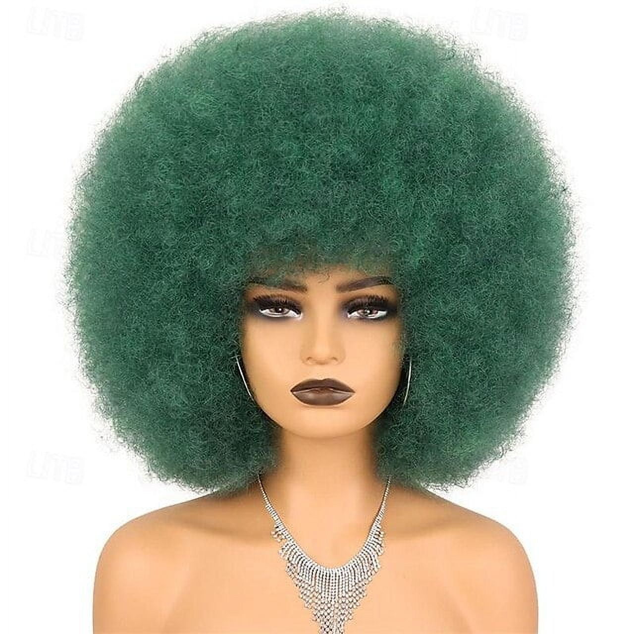 Nvzi -b Soft Wig 70s For Women Kinky Curly Hair Wigs With Bangs Natural ...