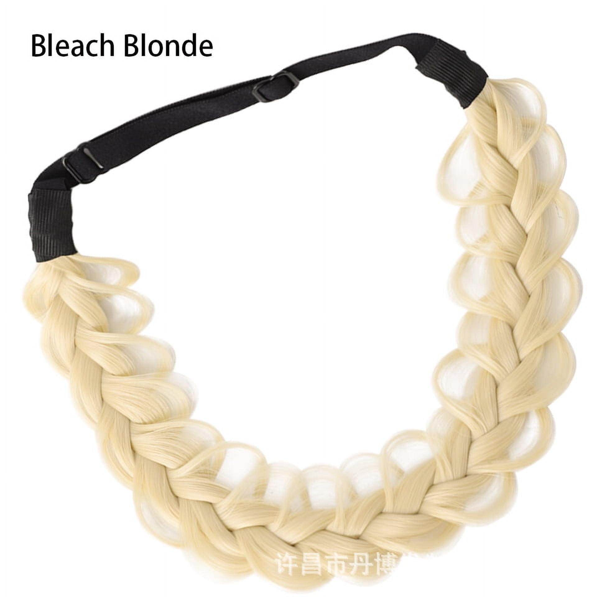 Nvzi -b Synthetic Hair Braided Headband Classic Wide Strands Wedding ...