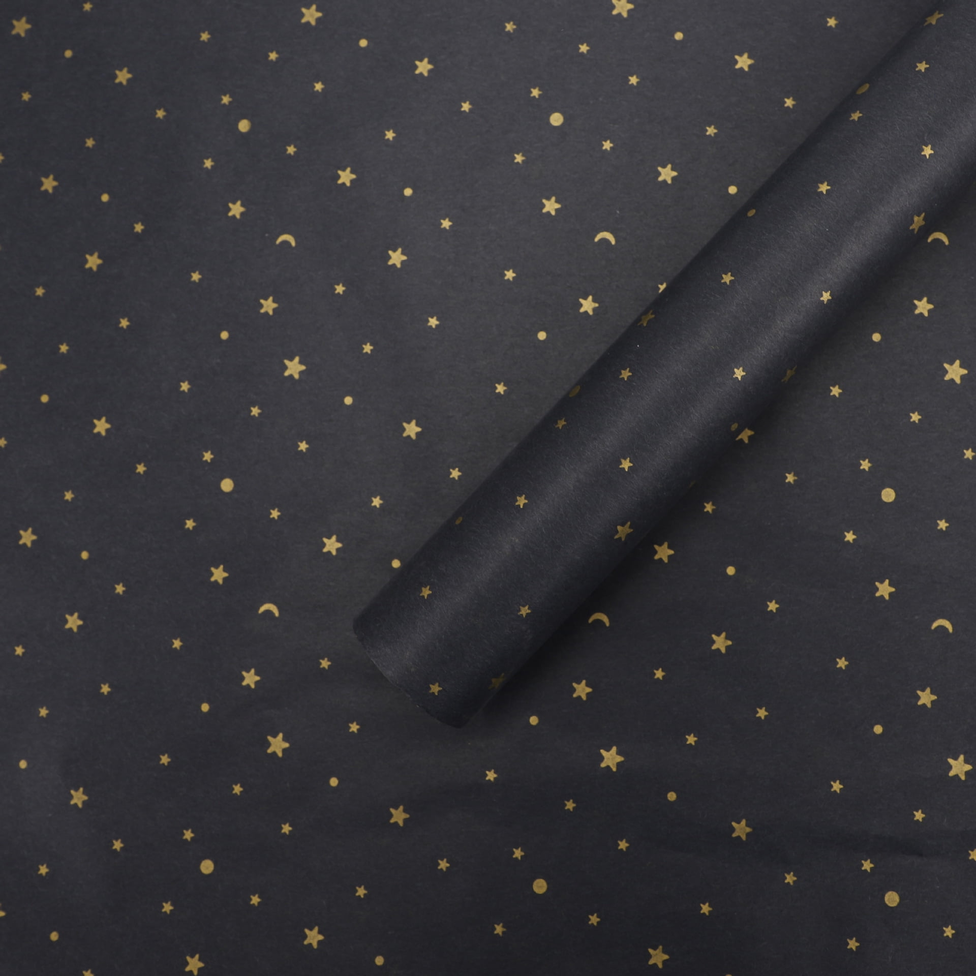 Nvzi -b snow pear paper hot gold star moon metal texture lining bouquet ...