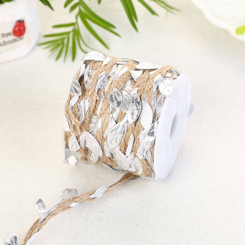 Nvzi burlap leaf ribbon, 66 feet in total, 5mm natural jute thread ...