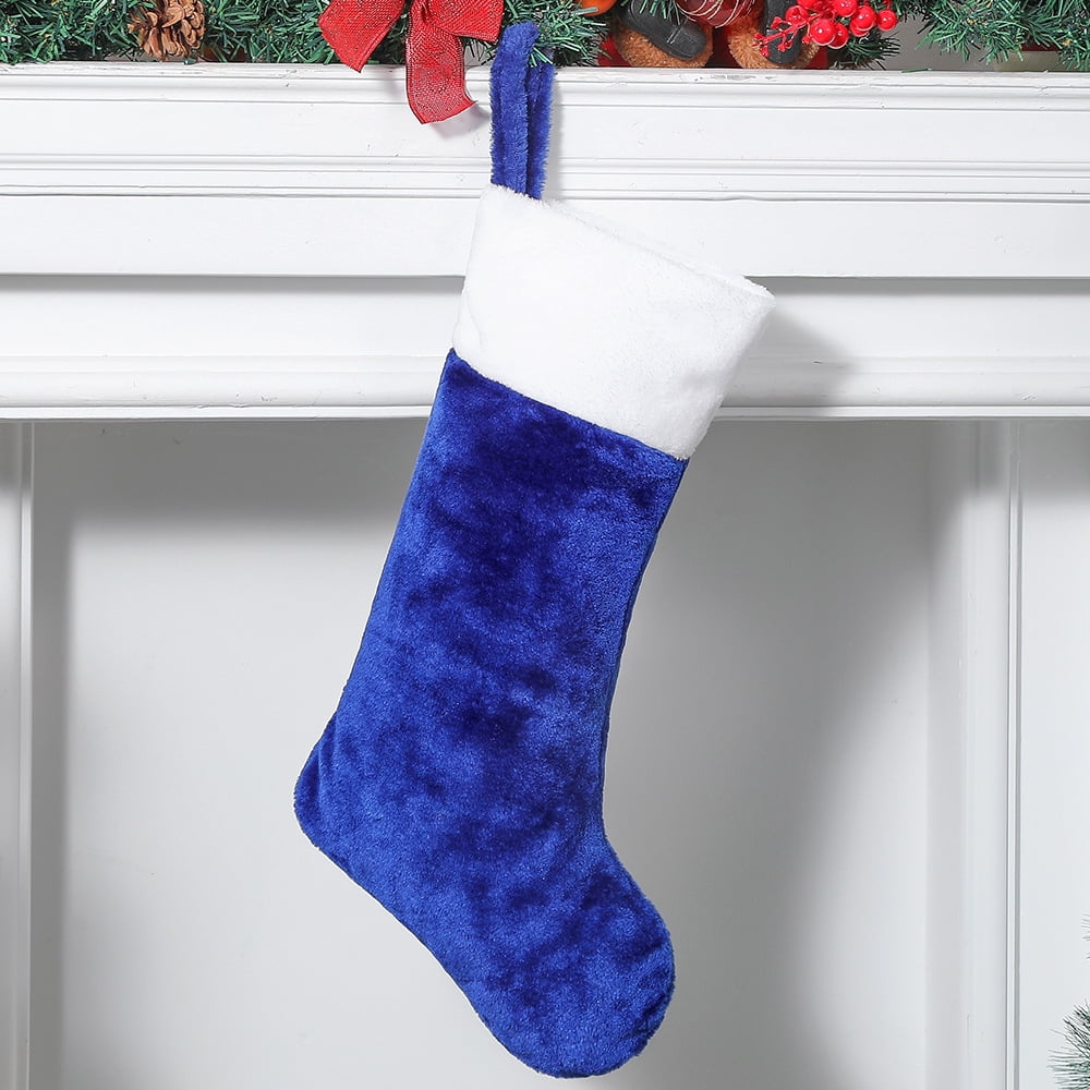 Nvzi-c Christmas Stockings, 2 Pcs 20 inches Polyester Classic Plush ...