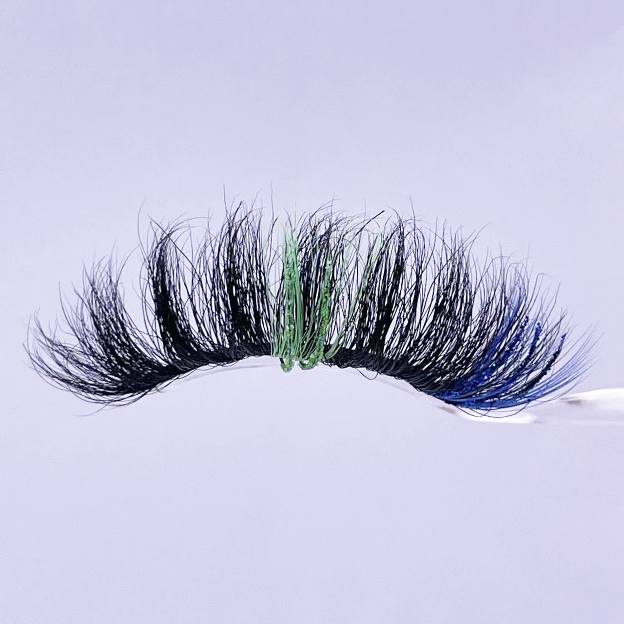 Nvzi-c Colored Eyelashes Mink Glitter Lashes , Fluffy Colorful Lash ...