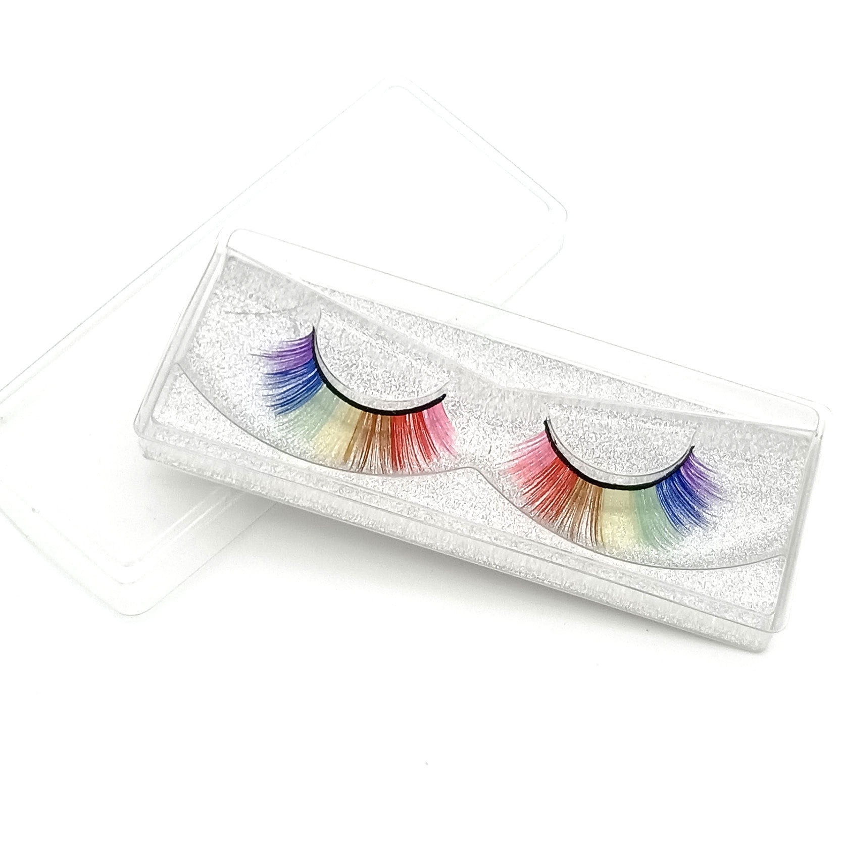 Nvzi-c Colored Eyelashes Mink Lashes , Fluffy Colorful Lash Clusters ...
