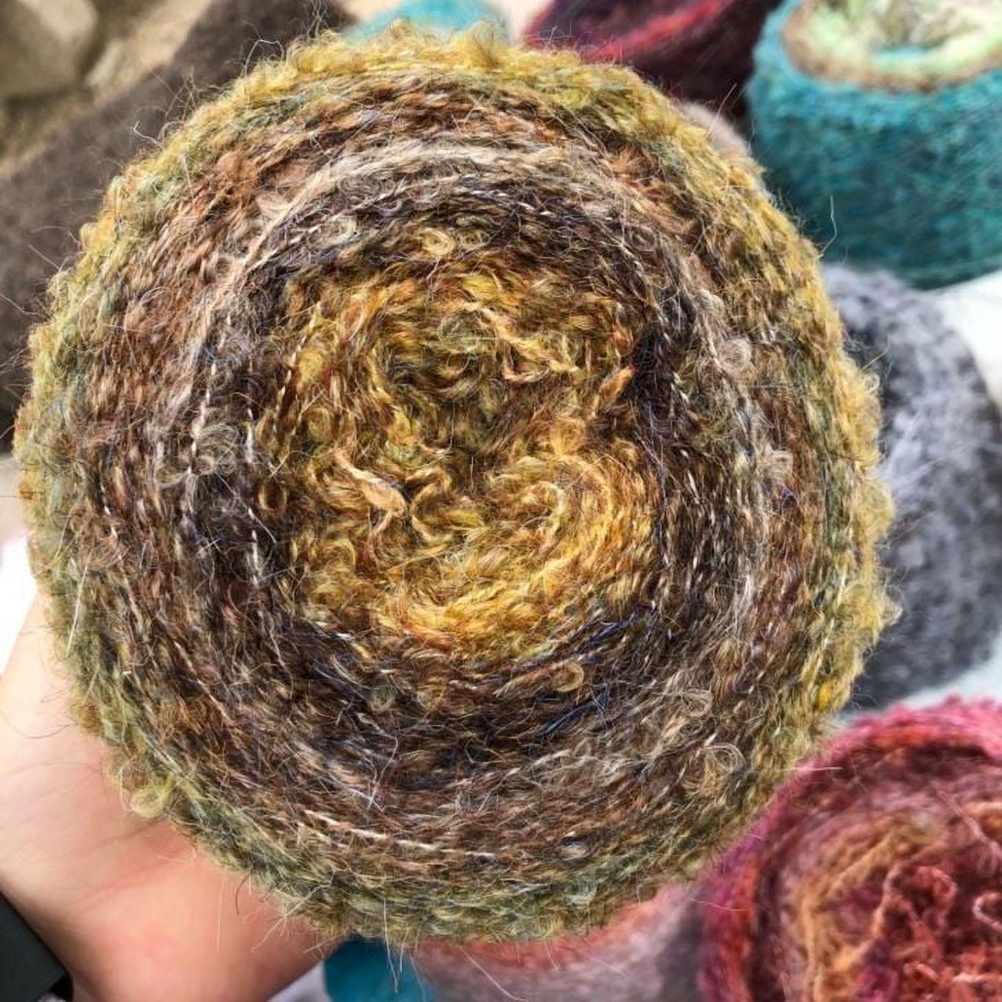 Nvzi-c Soft Plush Wool Acrylic Fancy Loop Yarn for Doll Hair Making ...