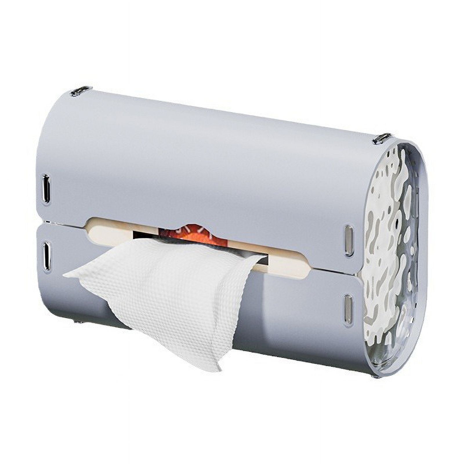 Nvzi-c Suction Cup Tissue Box, Wall-Mounted Paper Towel Dispenser ...