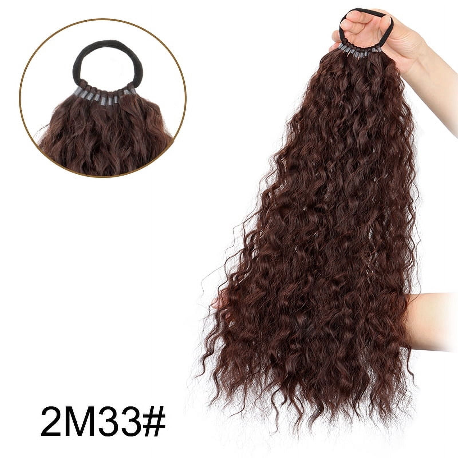 Nvzi long braided wig, braided wig with a hair band design, dark brown ...