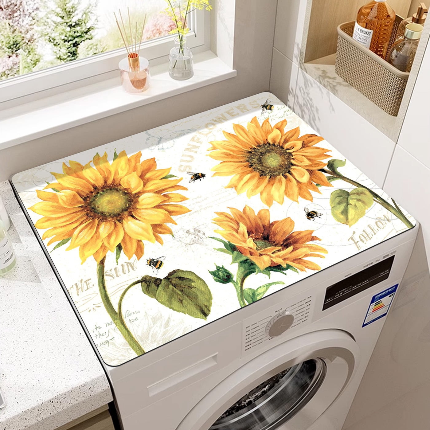 Nvzi washing machine dryer dust mat, used for top creative washing ...
