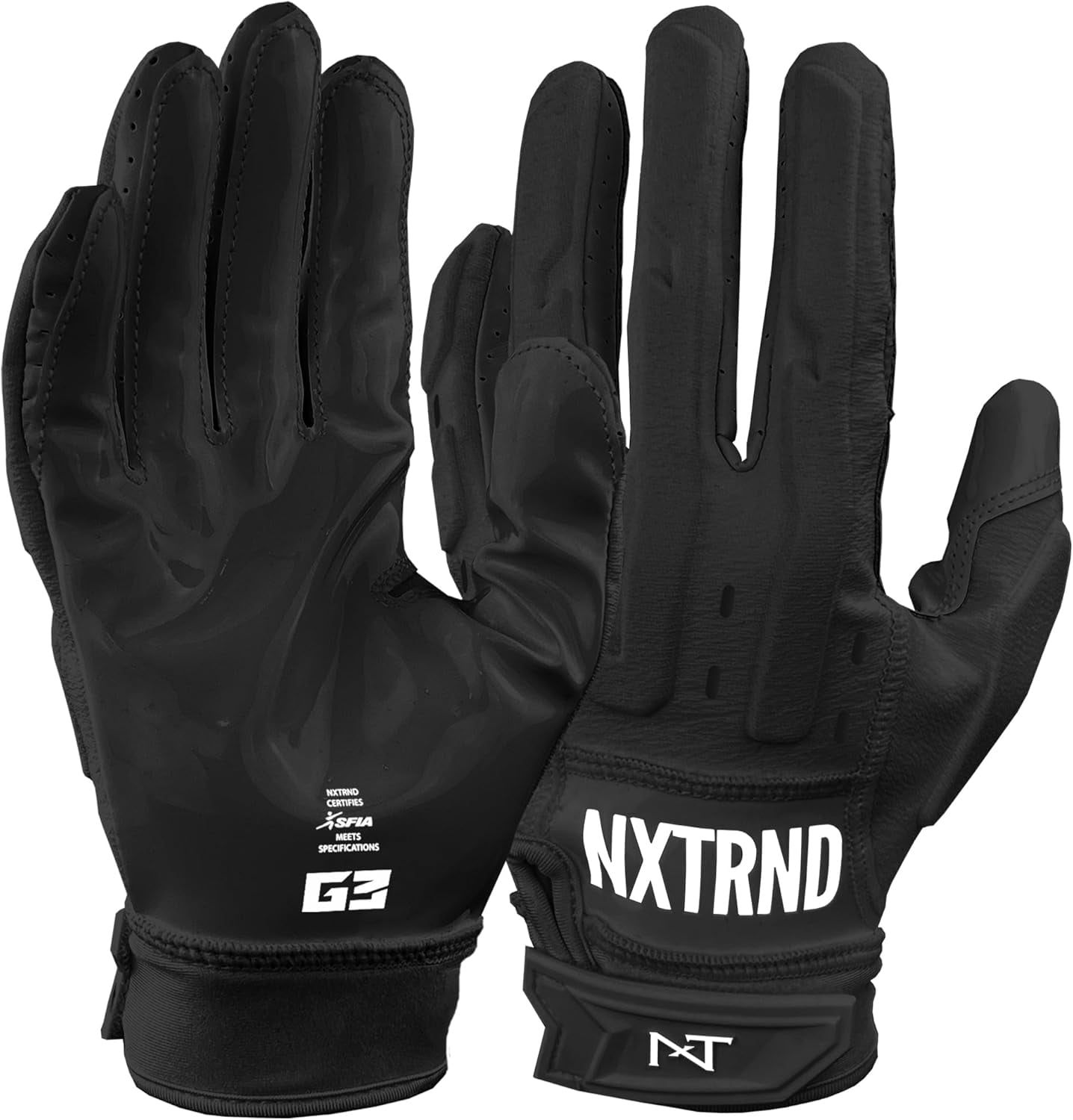 Nxtrnd G3 Pro Padded Football Gloves, Sticky Padded Receiver & Lineman ...