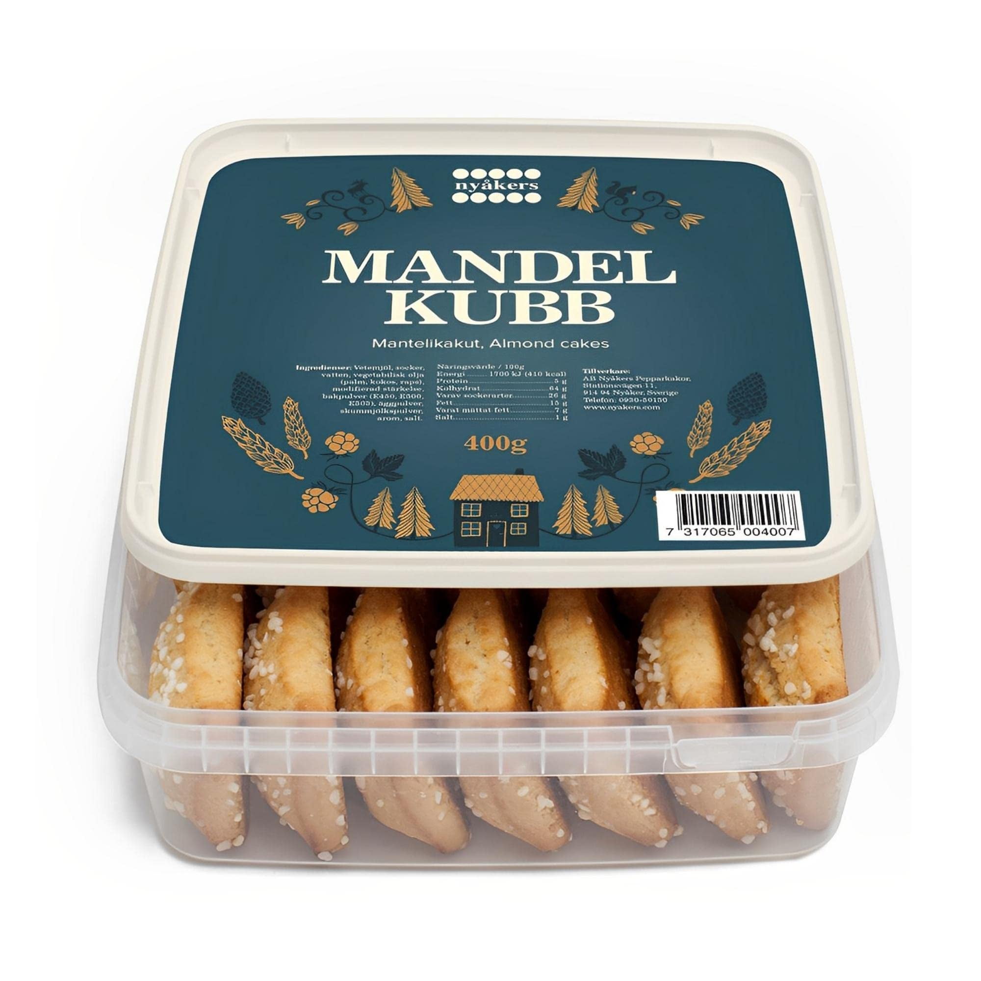 Nyakers Mandelkubb Almond Cake RRF12 Bites - Famous & Old Swedish ...