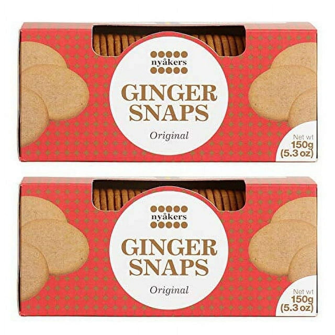Nyakers Original Swedish Ginger Snaps, Finest Flavor, Perfect On-the-Go ...