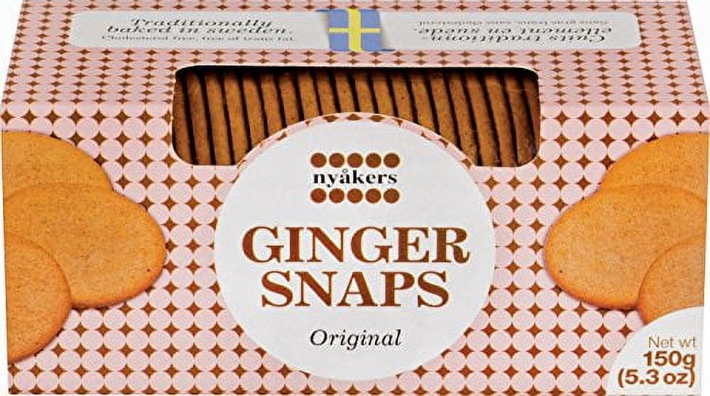 Nyakers Swedish Ginger Snaps, Original Flavor, 150 grams - Walmart.com