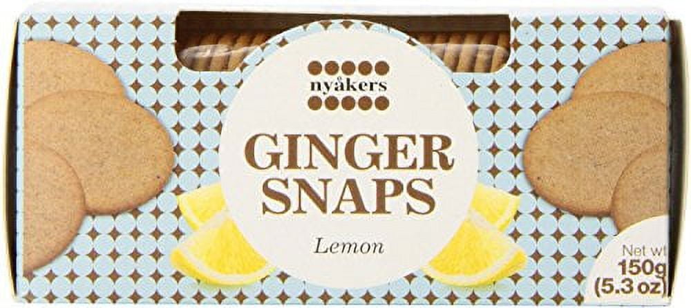 Nyakers Swedish Lemon Ginger Snaps | Nyakers Ginger Snaps Lemon Flavor ...