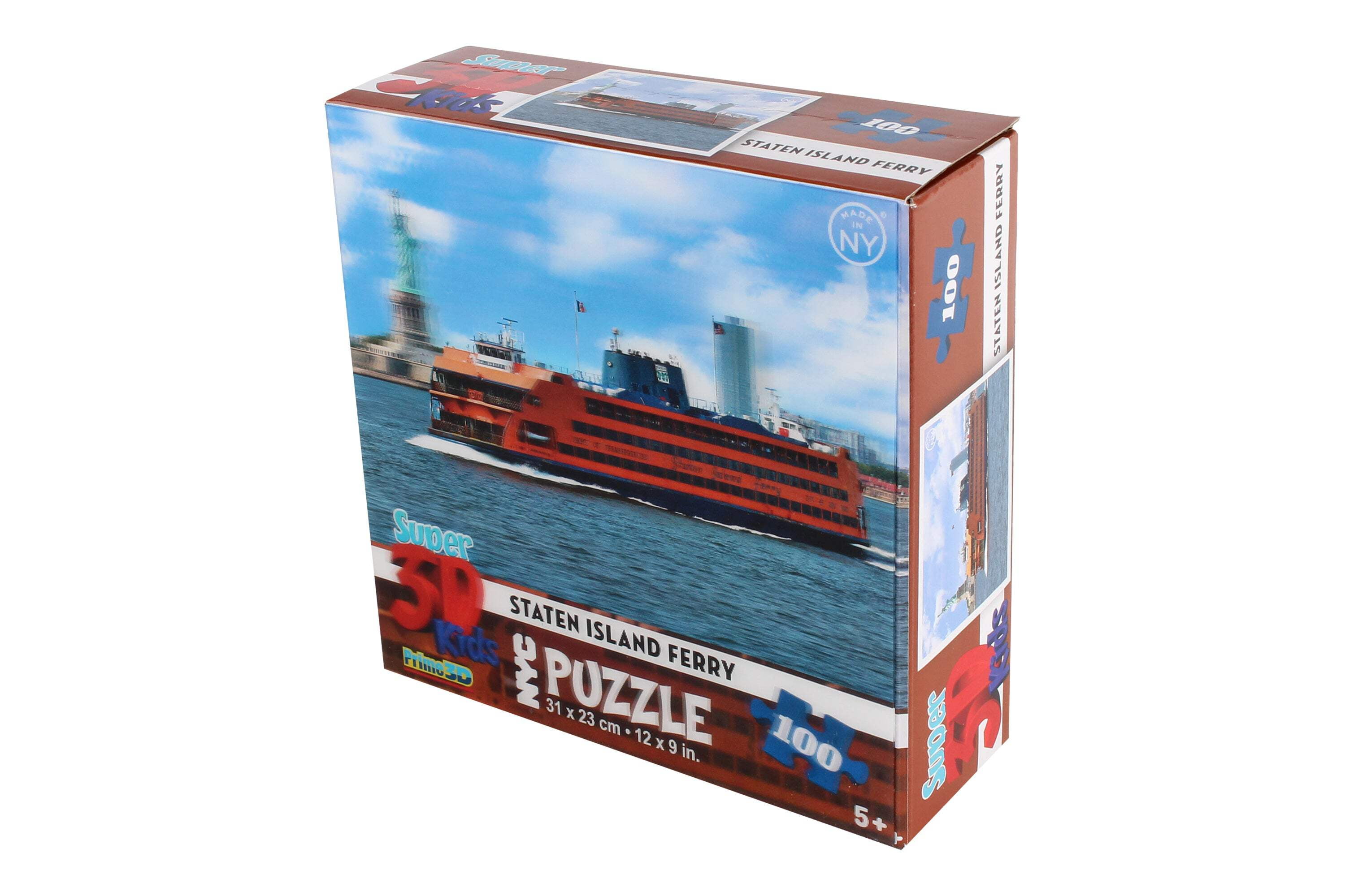 Nyc Staten Island Ferry W/Statue 3D Puzzle - 100 Pieces - Walmart.com