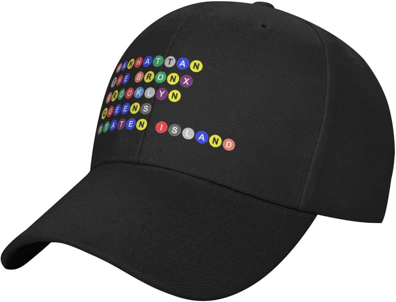 Nycs Five Boroughs in Subway Bubbles Baseball Cap Men Women - Classic ...