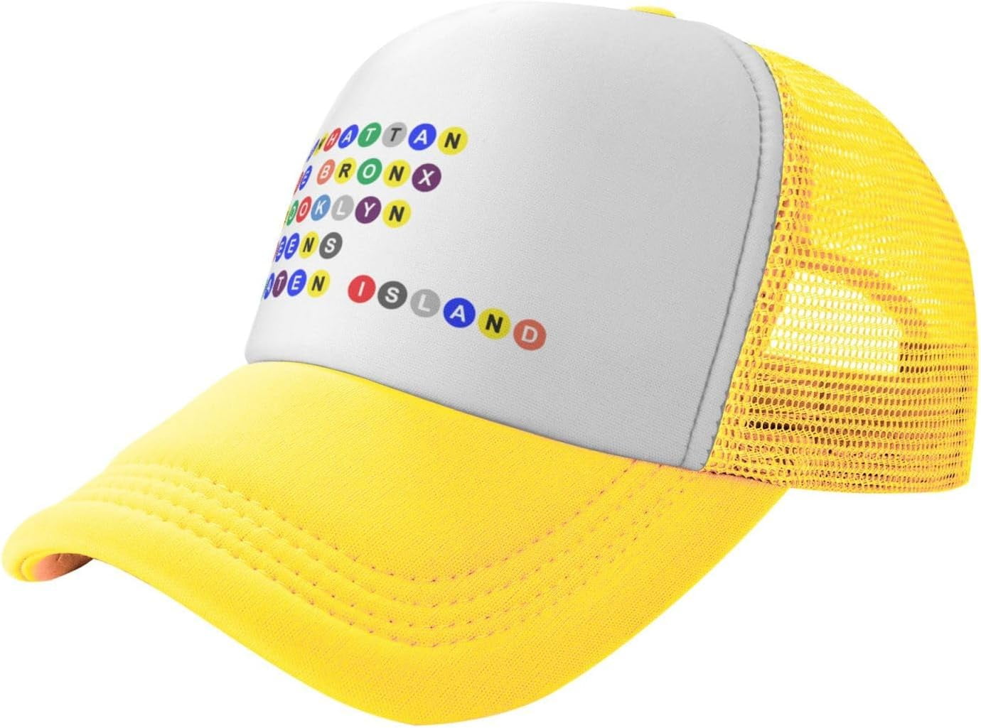 Nycs Five Boroughs in Subway Bubbles Trucker Hat - Mesh Baseball ...