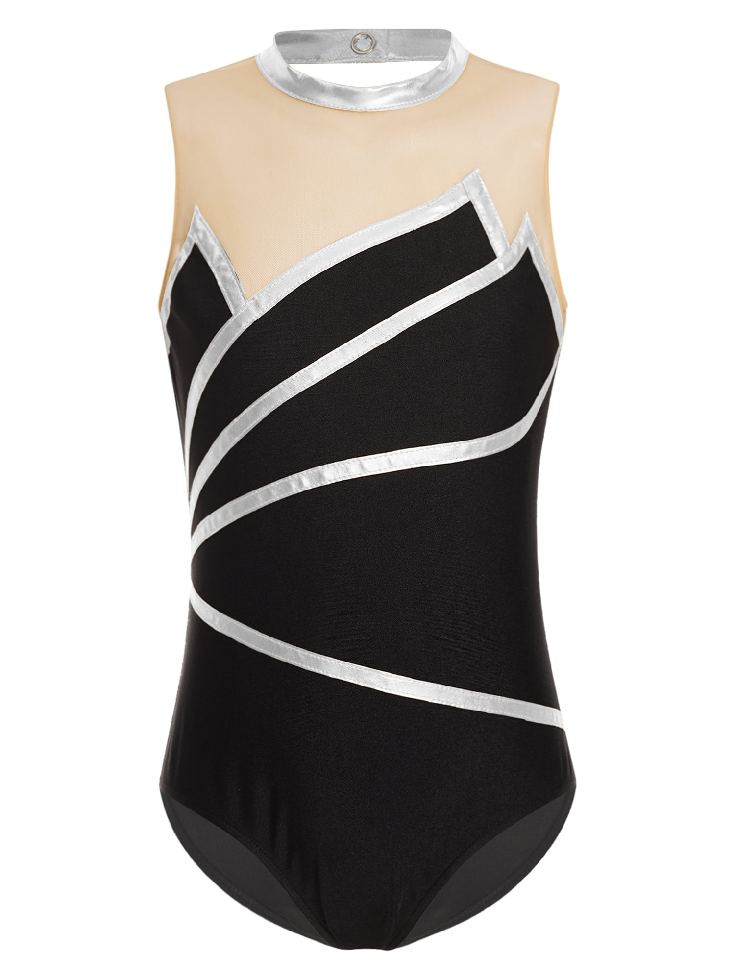 Nyeemya Girls Figure Ice Skating Leotard Gymnastics Dance Bodysuit Kids ...