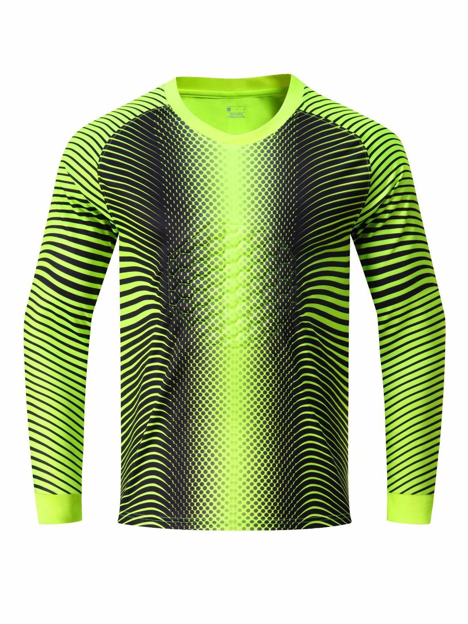 Nyeemya Kids Boys Padded Goalie Shirt Football Soccer Training Long ...