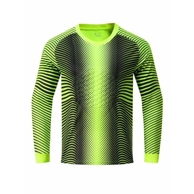 Nyeemya Kids Boys Padded Goalie Shirt Football Soccer Training Long ...