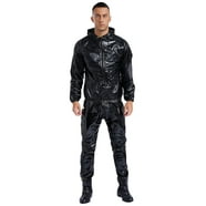 Men's 2-Piece Windbreaker Colorblock Tracksuit Meshed Lined Nylon Water ...