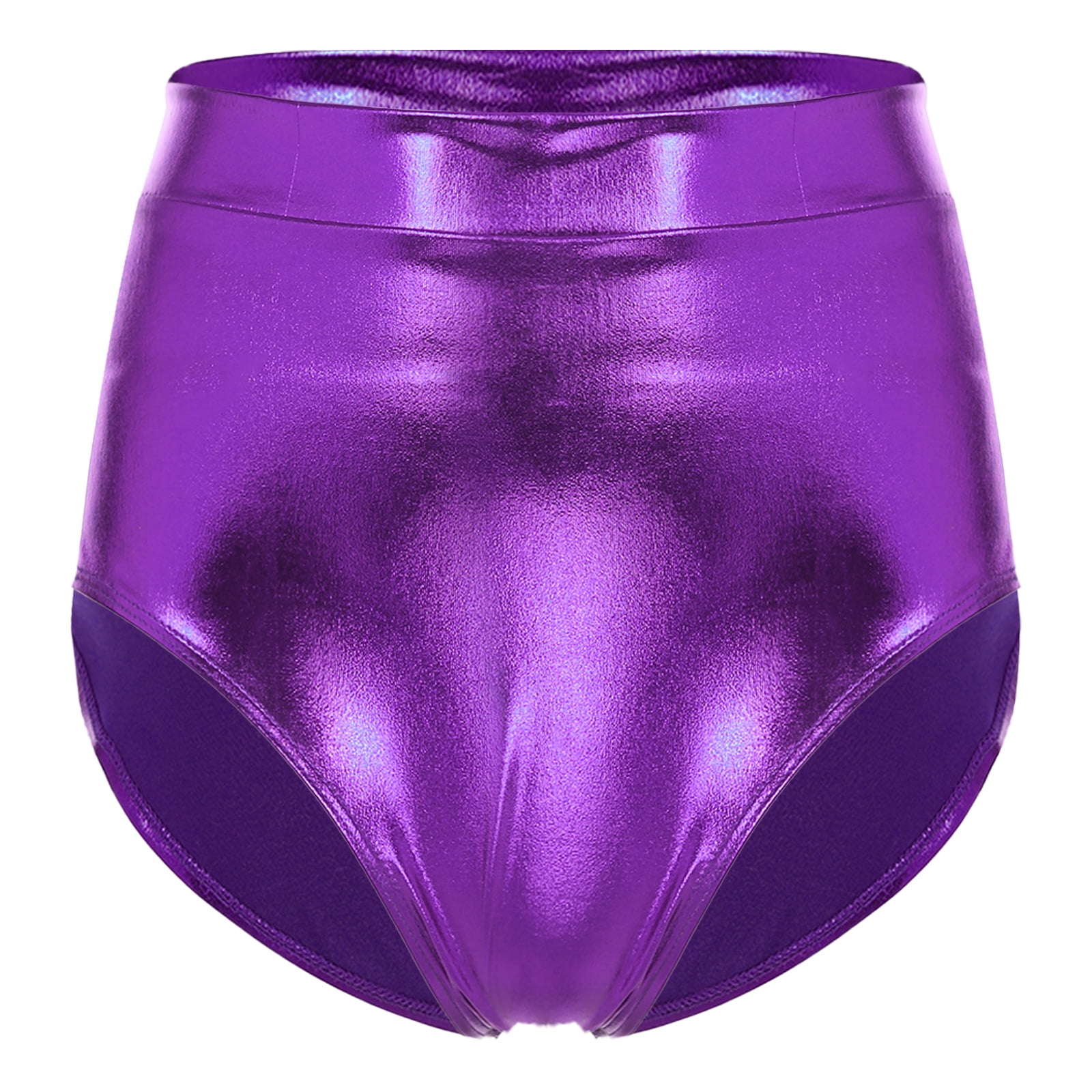 Nyeemya Women's Shiny Metallic Brief Underwear Festival Bottoms ...