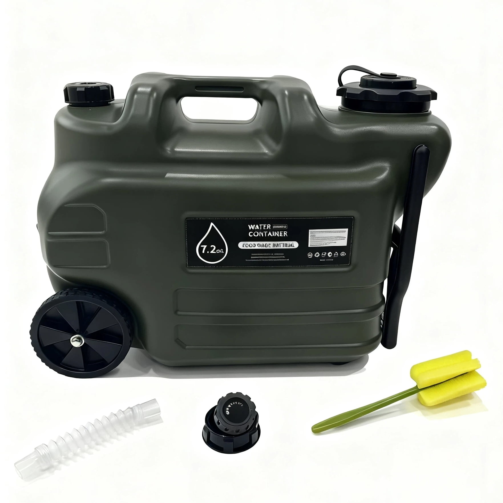 Nygira 7.2 Gallon Water Jug with Wheels & Dual Handles, Portable Water ...
