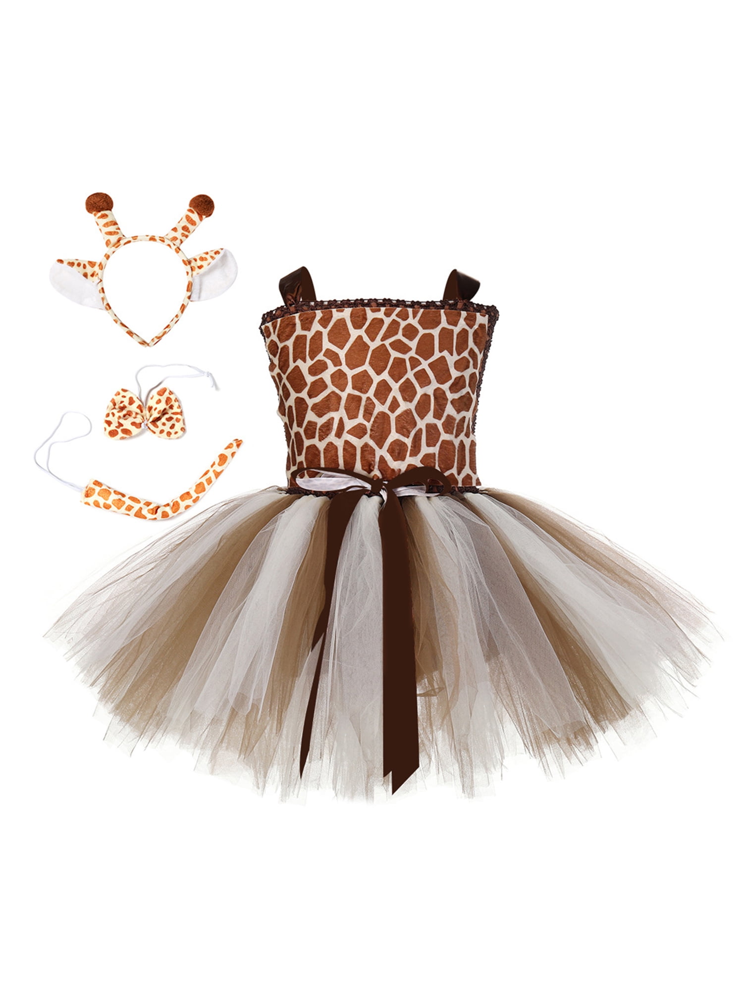 Nygoyerh Toddler Kids Girls Animal Costume Cute Giraffe Nylon Tulle ...
