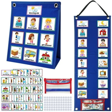 Kids Daily Routine Chart For Children Daily Chore Chart Educational ...