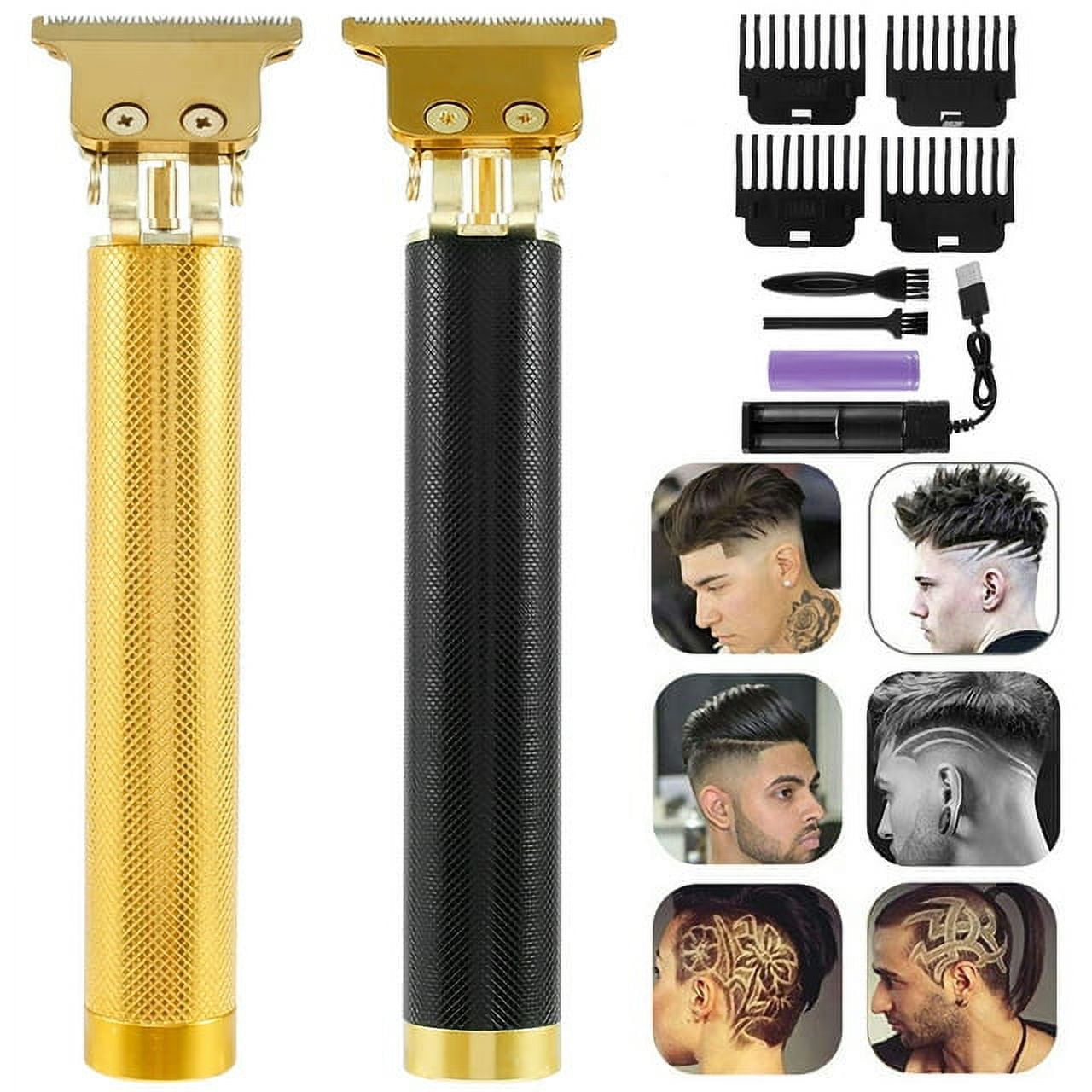 Nyidpsz Men's Cordless Hair Clipper, T Blade Beard Trimmer, Ideal for ...