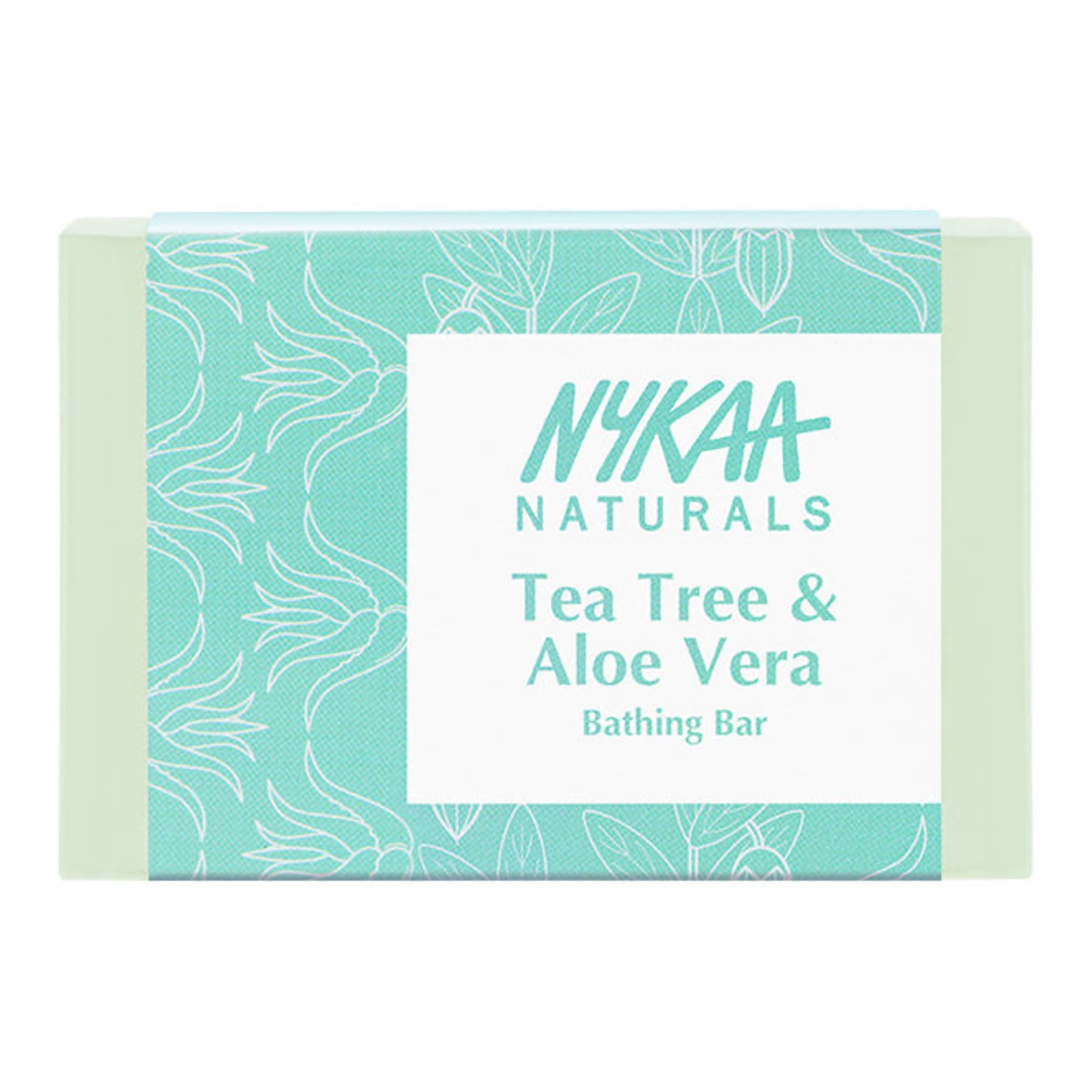Nykaa Naturals Bathing Soap, Bar Soap, Tea Tree and Aloe Vera, 3.5 oz ...