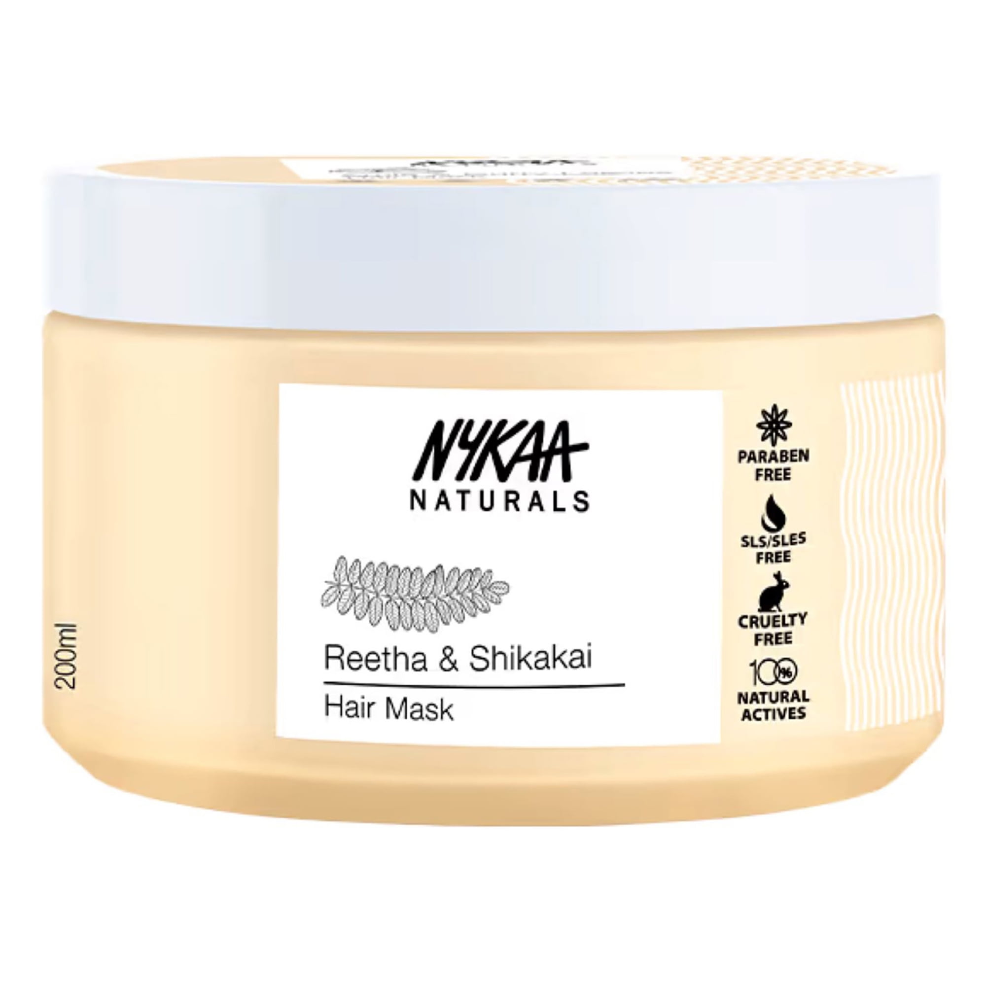 Nykaa Naturals Hair Mask, Mask for Dull Hair, Reetha and Shikakai, 6.76 ...