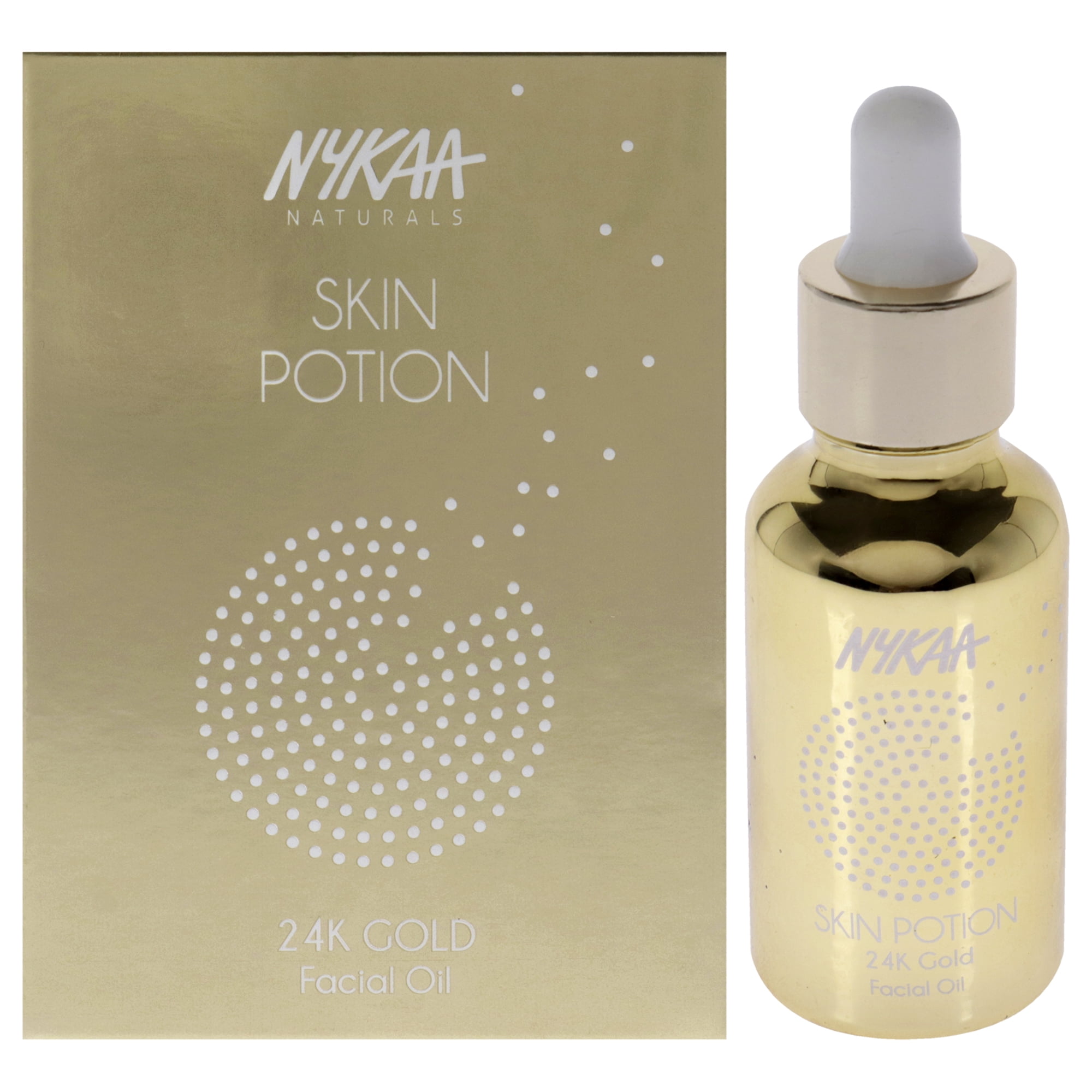 Nykaa Naturals Skin Potion Facial Oil, Face Oil Serum, 24K Gold, 1.01 ...