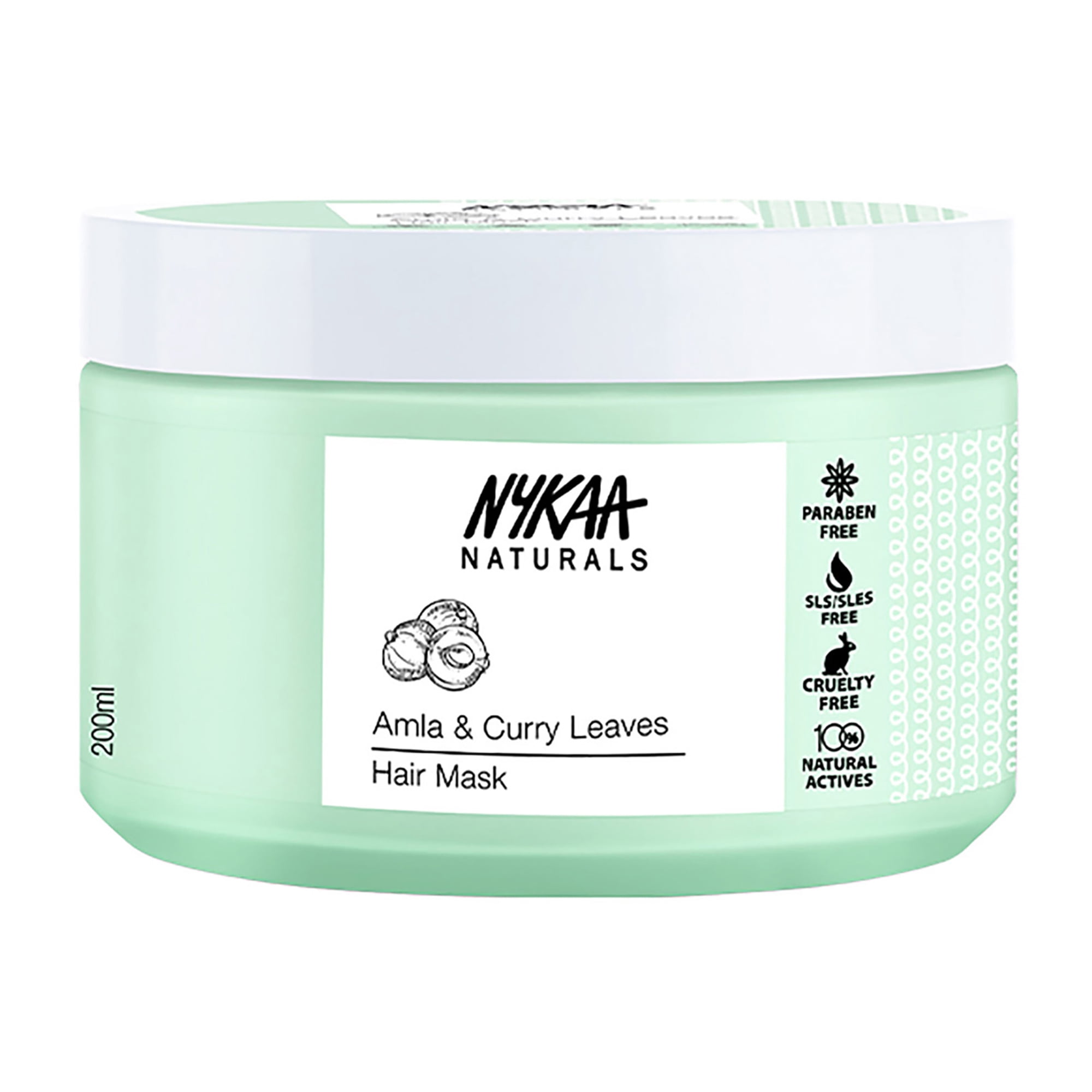 Nykaa Naturals Sulfate Free Hair Mask, Amla and Curry Leaves, 6.76 oz ...