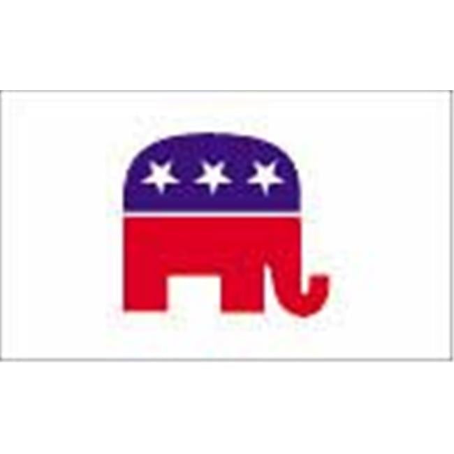 Nyl-Glo Republican Flag-3 ft. X 5 ft. - Walmart.com