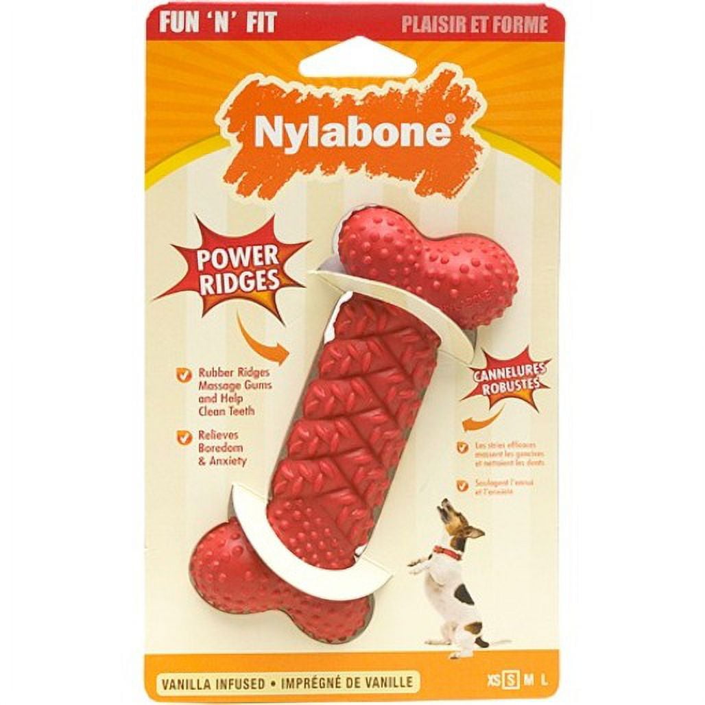NylaCone FUN 'N' FIT, Rubber Braided Bone - Walmart.com