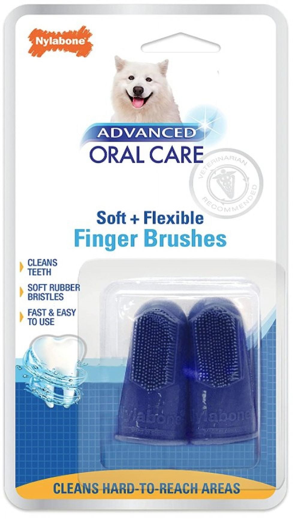 Nylabone Advanced Oral Care Finger Brush 2 count - Walmart.com