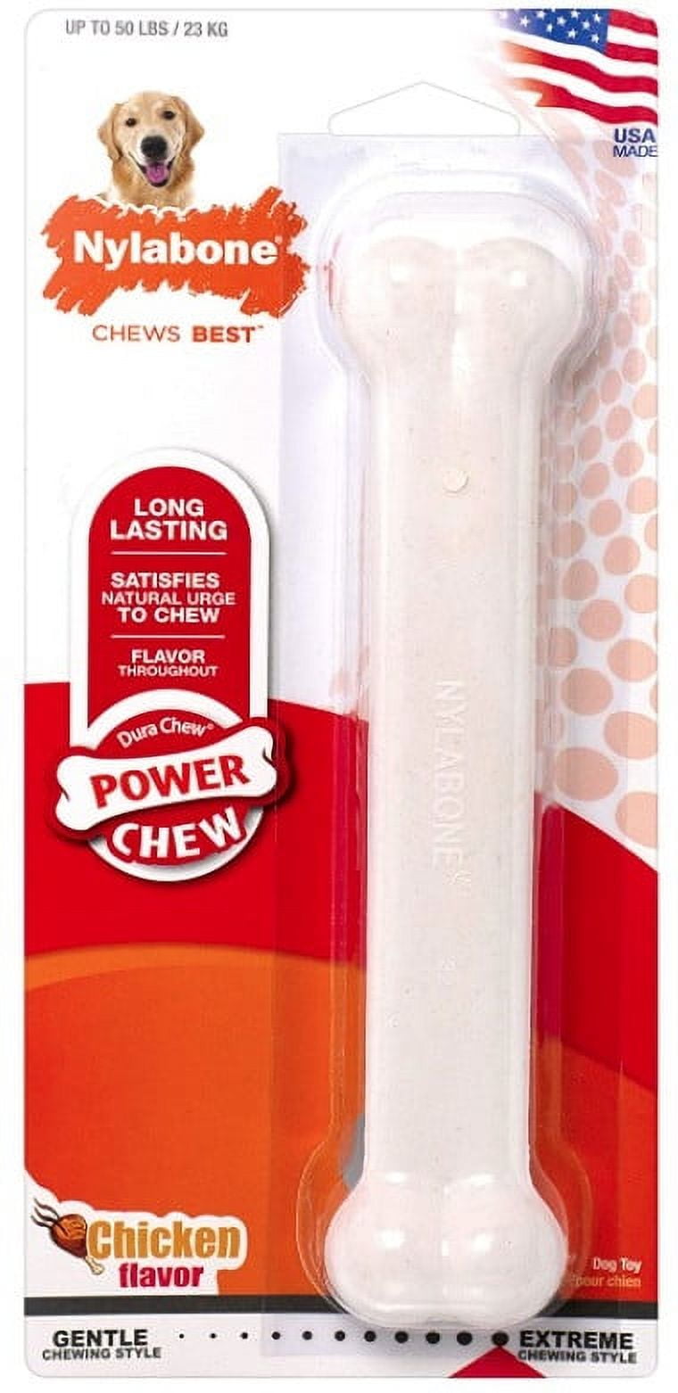 Nylabone Dura Chew Bone Chicken Flavor Giant 1 count - Walmart.com