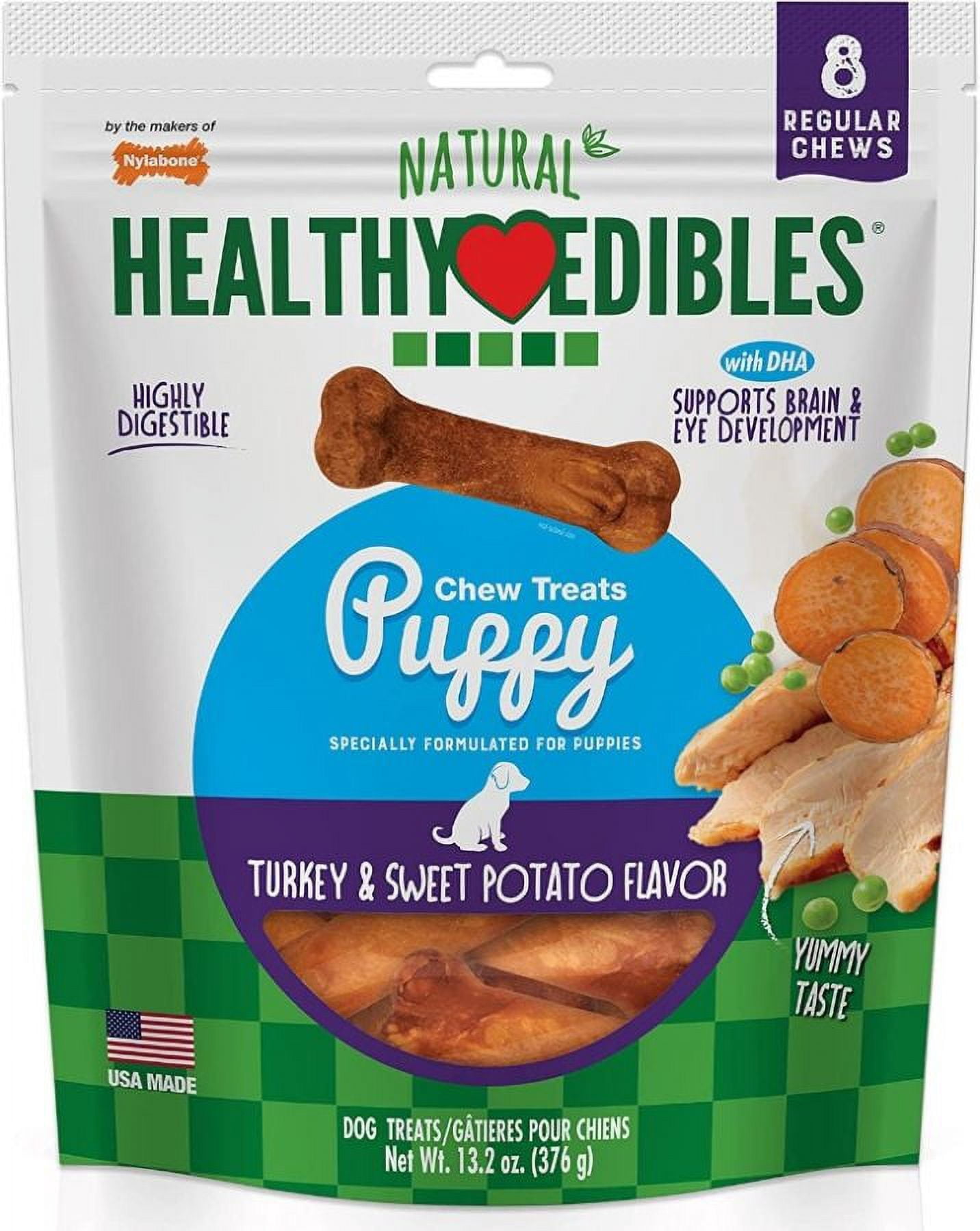 Nylabone Healthy Edibles DHA Omega-3 Puppy - Turkey & Sweet Potato ...