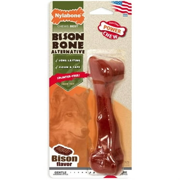 Nylabone Power Chew Bison Bone Alternative Nylon Dog Chew Toy - Up to ...